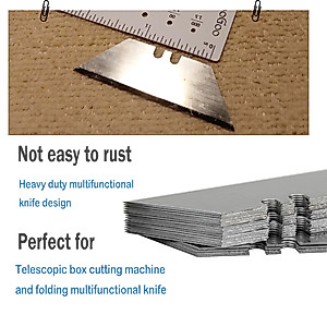Follde 30 Pc. for DeWalt Carbide Utility Knife Blades, SK5 Carbon Steel, 50° Cutting Angle, Sharp And Durable Replacement Razor Blades