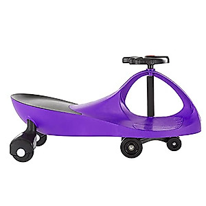 Wiggle Car Ride on Toy - No Batteries, Gears, or Pedals - Just Twist, Swivel, and Go - Outdoor Ride Ons for Kids 3 Years and Up by Lil' Rider (Purple)