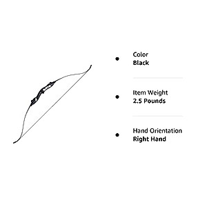 Toparchery Archery 56" Takedown Hunting 50lbs Recurve Bow Metal Riser Right Hand Black Longbow