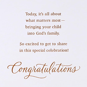 American Greetings Baptism Card (Wonderful Joy Ahead)