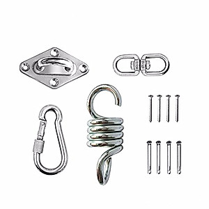 A AIFAMY 700 LB Hammock Hanging Kit Heavy Duty Ceiling Carabiner Hooks with Steel Wall Anchors for Swing, Chair, Yoga Exercise