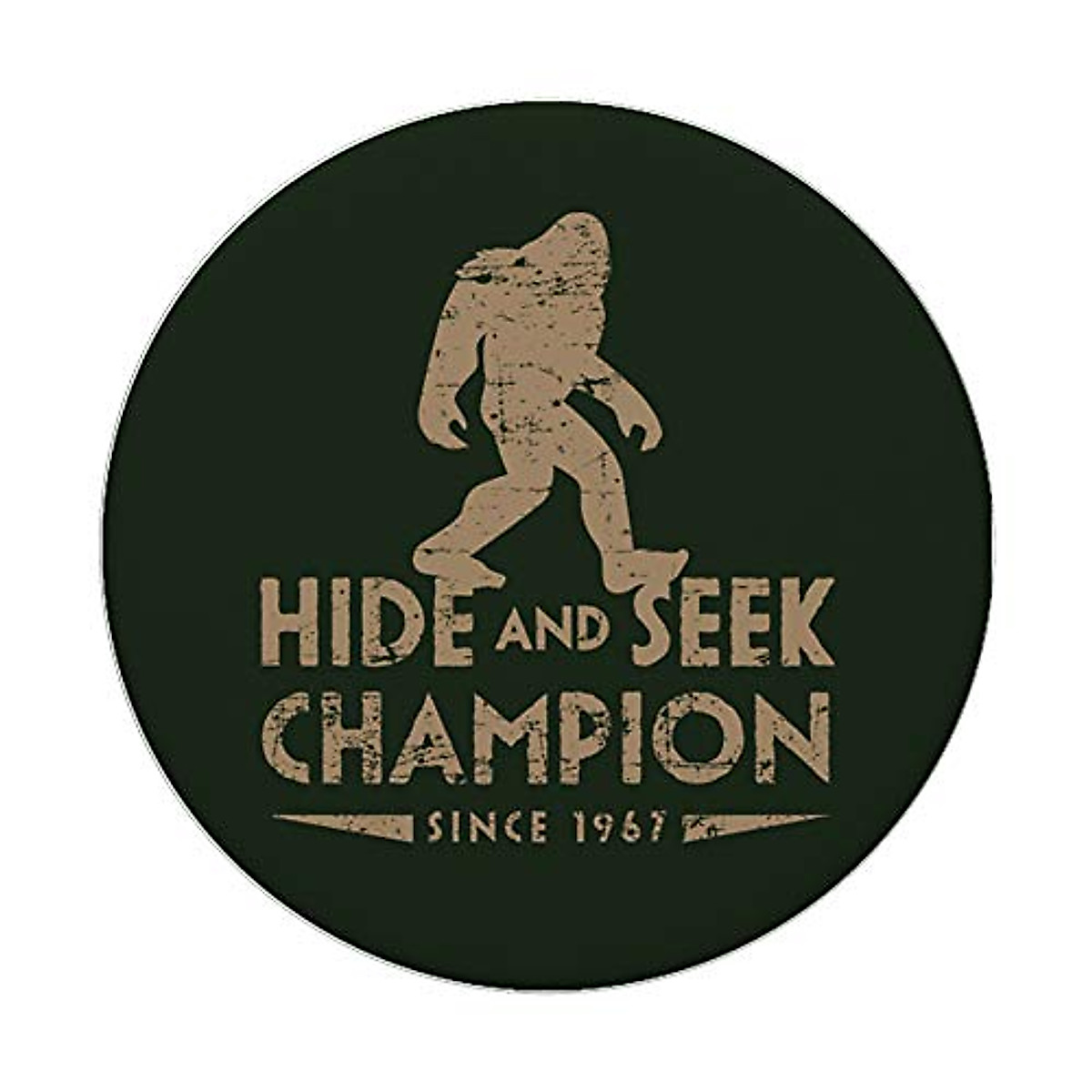 Bigfoot Hide & Seek Champion Green Sasquatch PopSockets PopGrip: Swappable Grip for Phones & Tablets