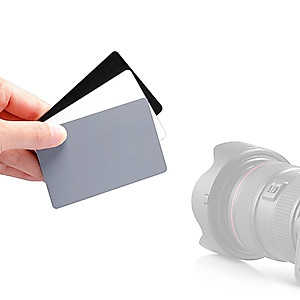 Macolink White Balance Grey Cards 18% Gray Cards Custom Color Calibration DSLR/SLR/Evil Camera Checker for Digital Photography Video (3.35" X 2.2")