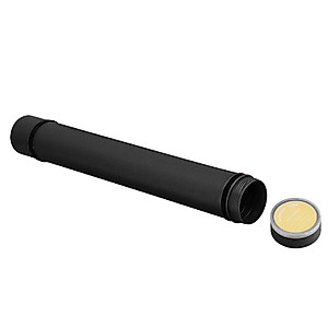 Blueprint Tube, Poster Storage Tube Waterproof Moistureproof Large Capacity Environmentally Friendly Plastic with Strap for Outdoor for Storage for Travel(Yellow)