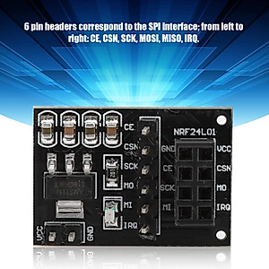 10PCS Black Socket Adapter Board,3.3V NRF24L01+ Module Pinboard Socket Adapter Module Board