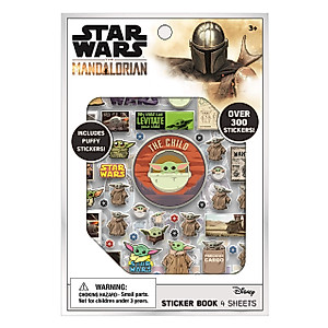 Baby Yoda Star Wars The Mandalorian Sticker Book Pack - Over 300 Stickers