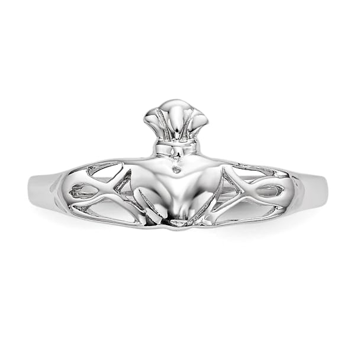 925 Sterling Silver Heart Love Irish Claddagh Celtic Ring Jewelry Size 8