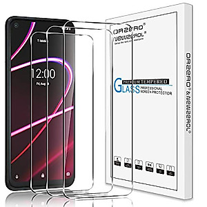 Orzero (3 Pack) Tempered Glass Screen Protector Compatible for T-Mobile Revvl 5G 2020 Release (Not Fits for T-Mobile REVVL V+ 5G 2021), 9 Hardness HD Anti-Scratch (Lifetime Replacement)