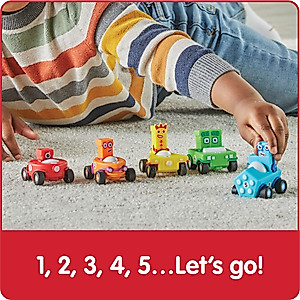 hand2mind Numberblocks Mini Vehicles, Race Car Toys, Toy Vehicle Playsets, Play Figure Playsets, Small Figurines for Kids, Number Toys, Counting Toys, Math Toys for Kids 3-5, Birthday Gifts for Kids