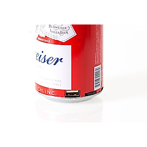 Budweiser Bluetooth Can Speaker Portable Wireless Audio Stereo Speaker Official Travel Music Player Outdoor Universal Music Box for All Devices Surround Sound System Red Bud