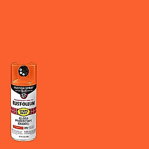 Rust-Oleum 376894 Stops Rust Custom Spray 5-in-1 Spray Paint, 12 oz, Gloss Orange