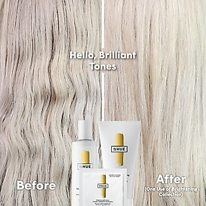 dpHUE Gentle Brightening Shampoo - 8.5 oz - Cleanses While Boosting Brightness & Shine - Fresh, Floral Scent - Color Safe, Vegan, Cruelty Free