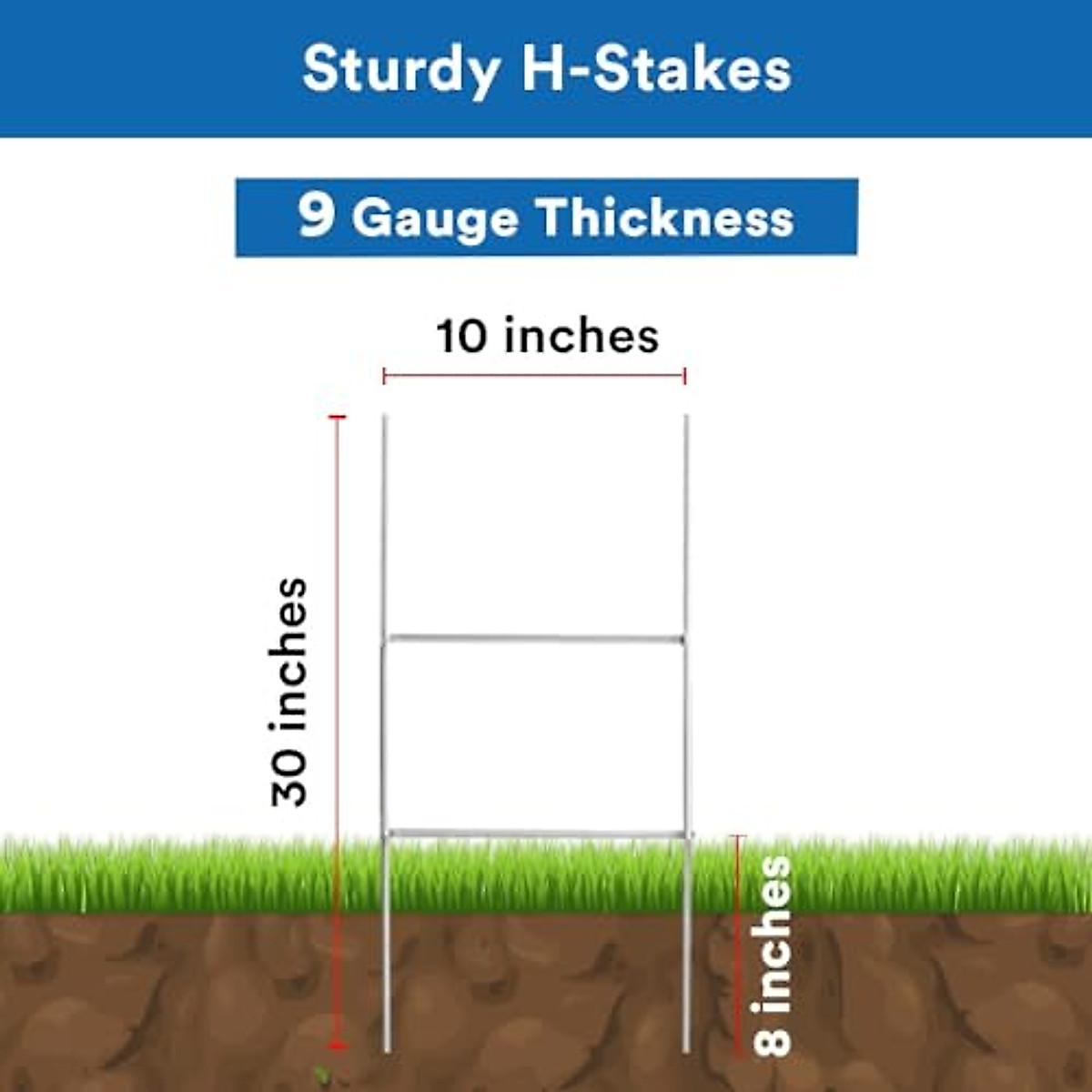 Open House Real Estate Signs – 18x24 Inches 5 Pack Set - Double Sided Red Property Yard Sign Bulk Pack - Includes 5 Heavy Duty Rust Free H Wire Stakes - Large Directional Arrows Realtor Agent Supplies