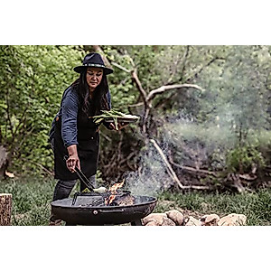 Barebones Barebones Fire Pit Grill Grate - Circular, Camping Grill Grate - Foldable Fire Pit and Campfire Grate Over Fire Pit