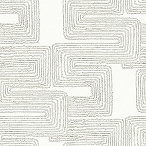 RoomMates RMK12214PL Nikki Chu Ivory White Zulu Signature Peel and Stick Wallpaper