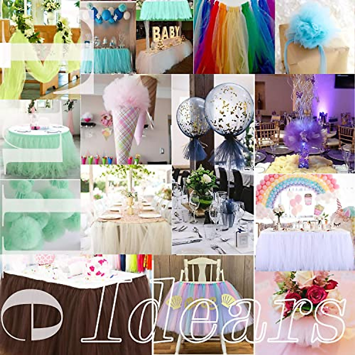 Sage Green Tulle Fabric Rolls 6 Inch by 200 Yards (600 feet) Fabric Spool Tulle Ribbon for DIY Tutu Bow Baby Shower Birthday Party Wedding Decorations Craft Supplies