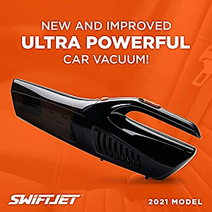SwiftJet Car Vacuum Cleaner - Mini Car Vacuum - Car Cleaning - Automotive Vacuum - Car Accessories - Aspiradora para Carro o Accesorios para Carro - Men & Women Car Detailing