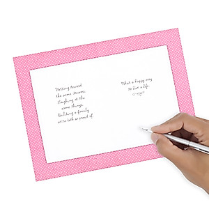 Hallmark Romantic Mothers Day Card or Birthday Card for Wife (What a Happy Way to Live a Life) (0599MBC9495)