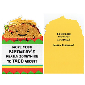Heartline by Hallmark Funny Happy Birthday Card (Taco About)