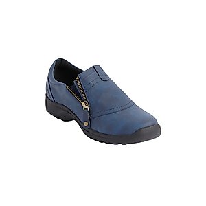 Comfortview Wide Width Aidan Flat Zip-Up Walking Shoe Women's Shoes