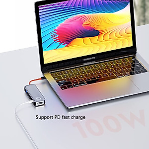 Port Expander 10-in-1 USB C Hub Multiport Adapter with Ethernet, HDMI, VGA, 2 USB3.0, USB2.0, SD/TF Card Reader, PD 100W, 3.5mm Audio Port USB Splitter