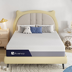 Avenco Twin Size Mattress, 8 Inch Gel Memory Foam Mattress Twin, Mattress in a Box for Fresh Sleep, Pressure Relief, Medium Firm Mattress with Motion Isolation