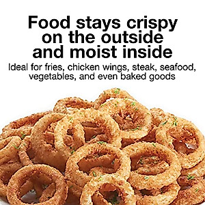 Proctor Silex 3.7 QT Air Fryer Oven with Temperature Control, 30 Min Timer, Non Stick Basket, 1350W, Black (35056)