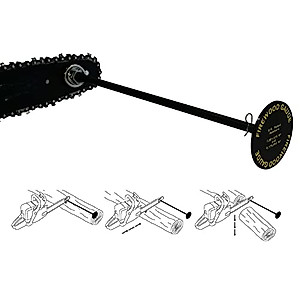 Adjustable Firewood Gauge - Adjusts from 14" to 26" - The Original Patented Firewood Measuring Tool – Strong Durable Flexible Fiberglass - 88 Pound Pulling Force Magnet attaches to Any Chainsaw Bar.