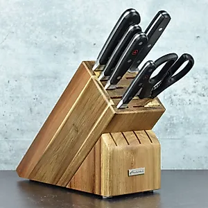 Wusthof Classic 7 Piece Knife Set with Acacia Block