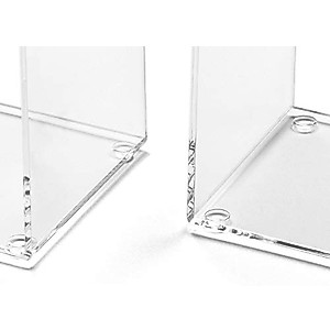 OSCO Clear Acrylic Very Small Bookends, ABE-2