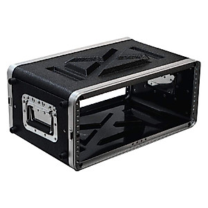 Seismic Audio - SALWR4S - Lightweight 4 Space Compact ABS Rack Case - 4U PA DJ Amp Effects Shallow Rack Case