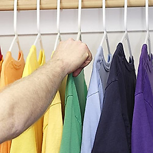 Plastic Hangers 50 Pack Heavy Duty Clothes Hangers - Streamline Your Closet with Durable,Flexible, Non-Slip, Space-Saving Design for Shirts, Pants, Dresses, and More