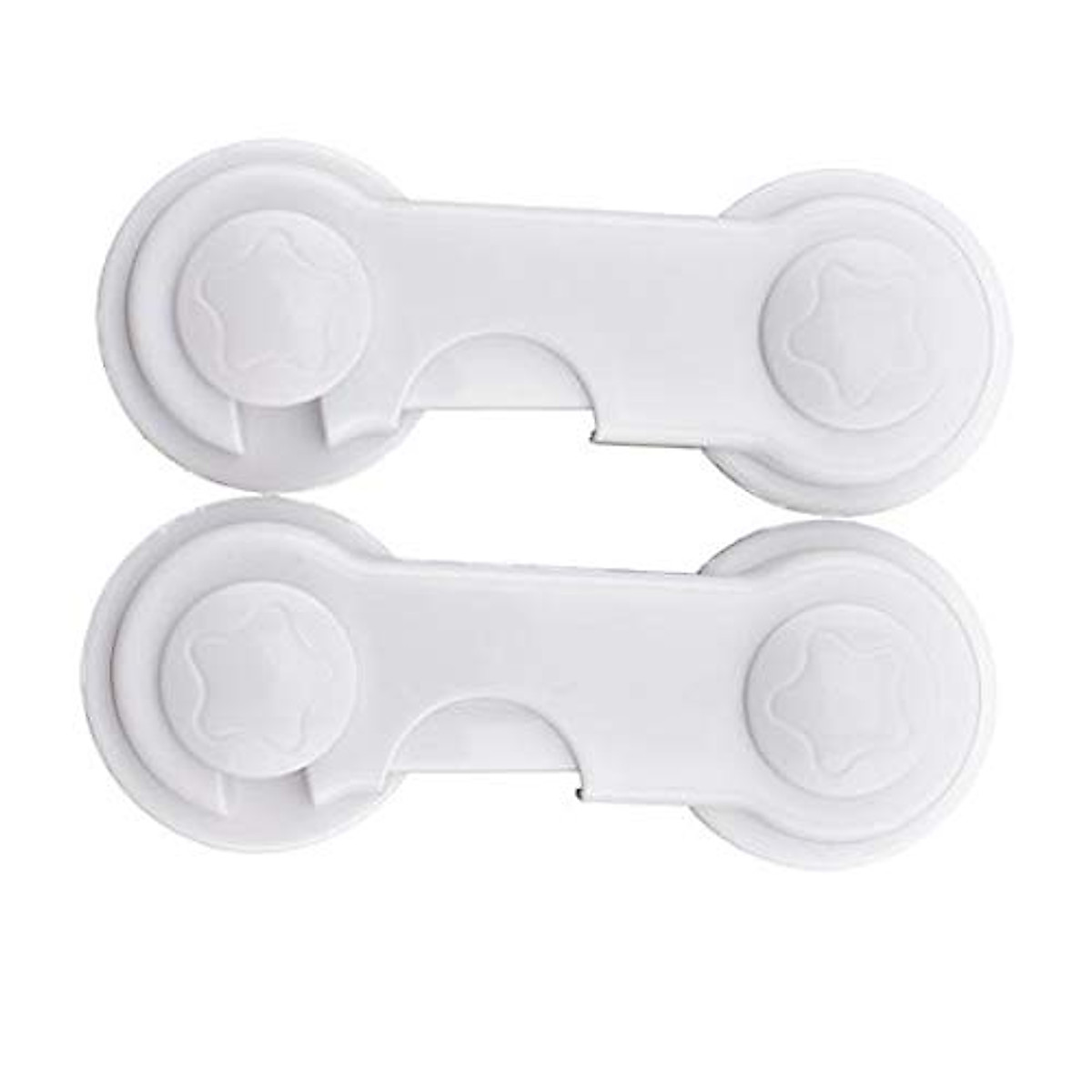 (2-Pack) Cabinet Locks, Adhesive Babyproof Multi-Purpose Latches/Tough Plastic Locks for Refrigerators, Cabinets, Drawers, Dishwasher, Keeps Cabinets Closed, Child Safety by KinderGard