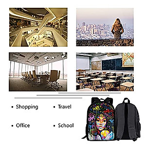 GALIRVC African Women Backpack High-capacity Laptop Bag School Bookbag for Teens Girls College Students Travel Hiking