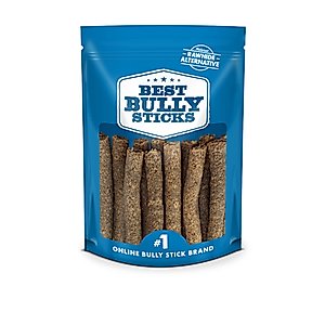 Premium Real Beef Dog Treats - Bully Snap Stick, 12 Pack - 100% Natural, No Additives - Reward, Puppy & Dog Training Treats - USA Packed - Healthy, Easy to Digest, Rawhide-Free, High Protein