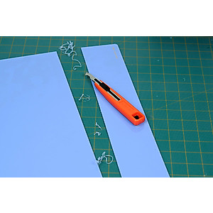 NT Cutter Multi-Use Plastic Cutter with Plastic Cutting Blade and Precision Knife Blade, 1 Cutter (M-500P)