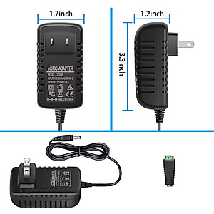 12V 2A 24W Power Supply AC 100V-240V to 12V 2A Adapter Wall Mounted 12V Switching for DC12V CCTV Camera LED Strip Light rc Balance Charger