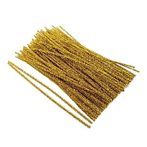 IVYRISE 200 Pieces Gold Chenille Stems Valentine Day Handmade Decoration for DIY Art Creative Crafts
