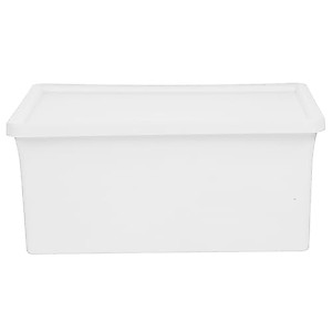 SOESFOUFU Box Sheet laundry storage box scent beads container Laundry Beads Container storage container laundry powder bin Large Capacity Bucket drawer plastic white washing powder