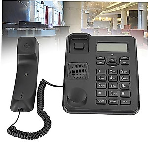 Corded Telephone for Home and Office - Desk with Wired Landline Connection Ideal for Business Use