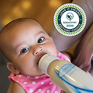 Dr. Brown’s Natural Flow® Anti-Colic Baby Bottle with Level 1 Slow Flow Nipples, 8oz, 4 Pack