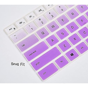 Keyboard Cover for 16" Dell Inspiron 16 5630 5620 5625 7620 7630, Dell Latitude 3320 3420 14", Dell Inspiron 14 5430 5410 5415 5418 5420 5425 7415 7420 7425 7430, Inspiron 13 5310 5320,Ombre Purple