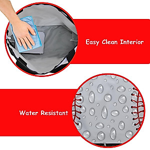 NGIL Medium Top Zipper Closure Canvas Tote Bag with Attached Matching Coin Purse For Moms and Nurses (Baseball White-black)