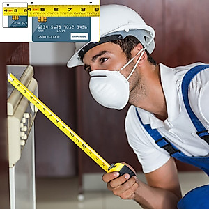 Hoteam 8 Pcs Tape Measure 25 Feet, Easy Read Bulk Measuring Tape Retractable Yellow Measurement Tape with Fractions 1/8