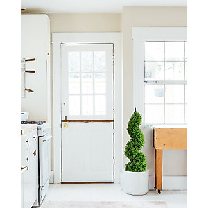 momoplant Artificial Topiary Outdoor Boxwood Spiral Topiary Tree 3ft (2 Pieces) Faux Topiary Tree Outdoor Feaux Plant for Decorative Indoor/Outdoor/Garden (35inch)