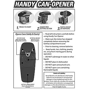 Gourmet Trends Handy Can Opener, Colors May Vary