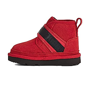 UGG Boy's T Neumel Snapback Chukka Boot, Samba RED, 10 Toddler