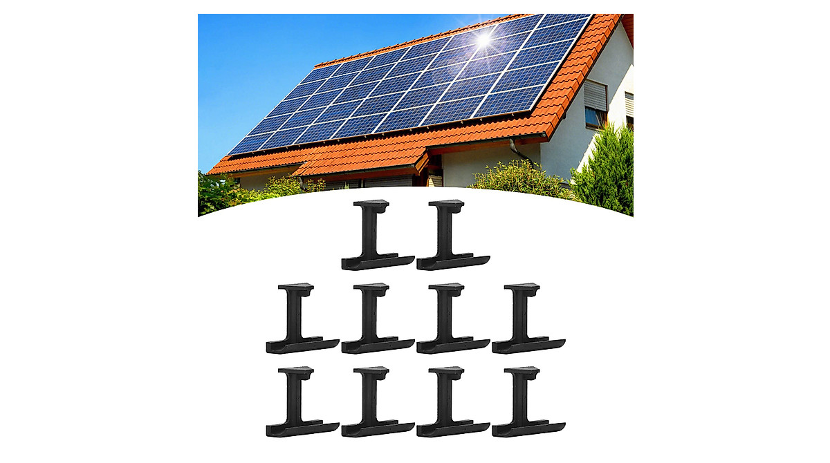 10PCS PV Panel Water Guide Clamp for Solar Panel Drainage