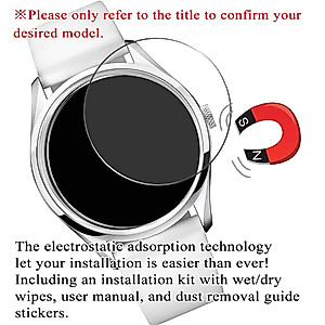 Synvy [3 Pack] Tempered Glass Screen Protector, Compatible with IWC IW376705 9H Film Smartwatch Smart Watch Protectors