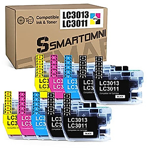 S SMARTOMNI LC3013 LC3011 Compatible Ink Cartridge Replacement for Brother LC 3013 LC 3011 Ink Cartridge Color 10-Pack (4K2C2M2Y) Set for Brother MFC-J491DW MFC-J 497DW MFC-J 690DW MFC-J895DW Printer